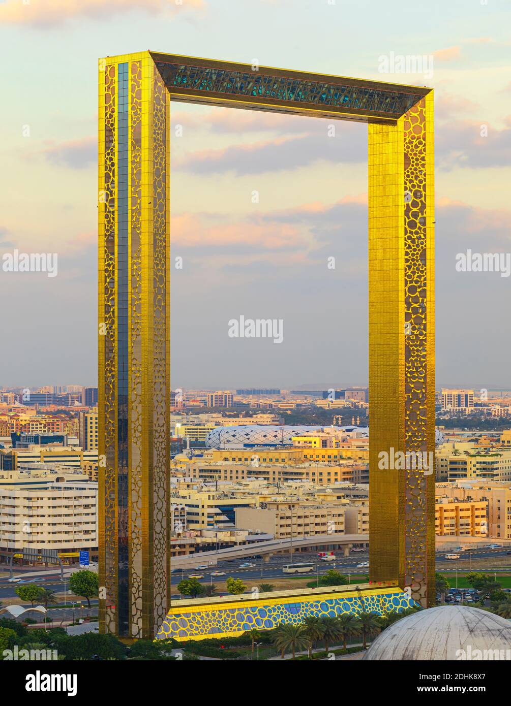 Dubai, United Arab Emirates, Dubai Frame - famous attraction in Dubai ...