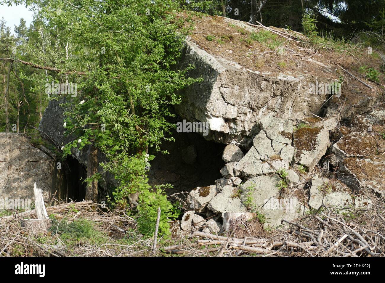 Ruins Bunker From The 2nd World War Stock Photo - Alamy