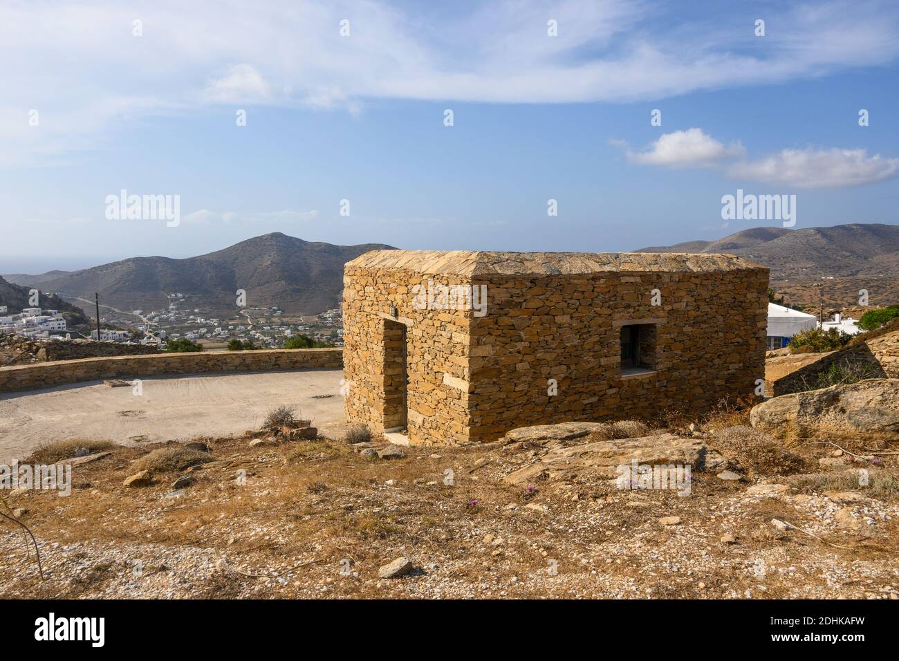 Greek architecture on Ios Island. Cyclades, Greece Stock Photo - Alamy