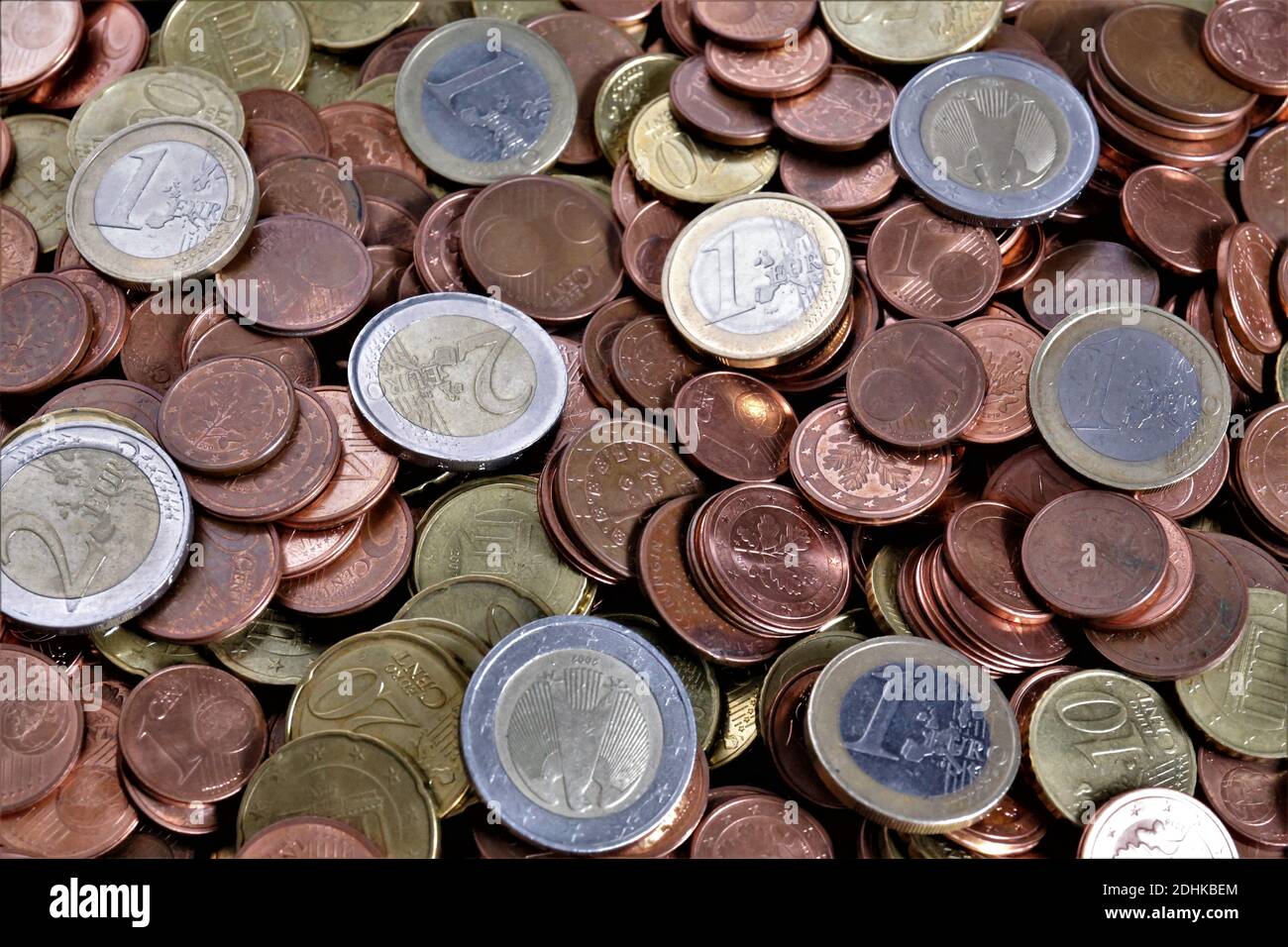 coins on white background Stock Photo - Alamy