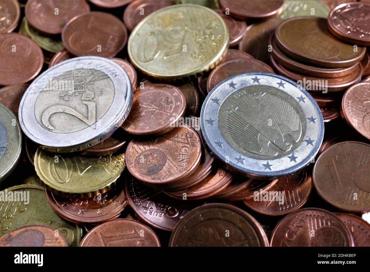 coins on white background Stock Photo - Alamy