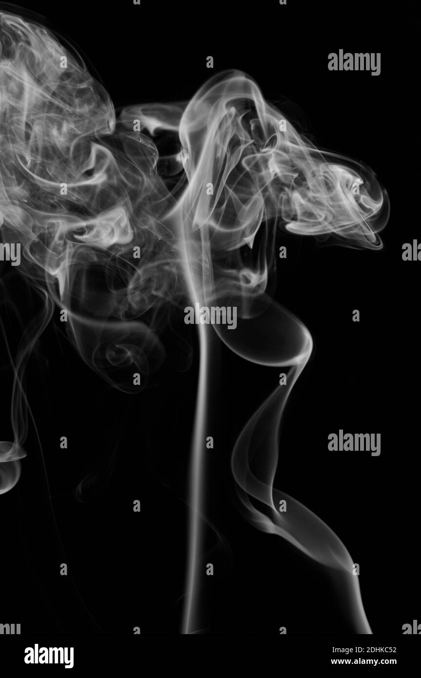 Grey fog effect on black background. Abstract shape design Stock Photo ...