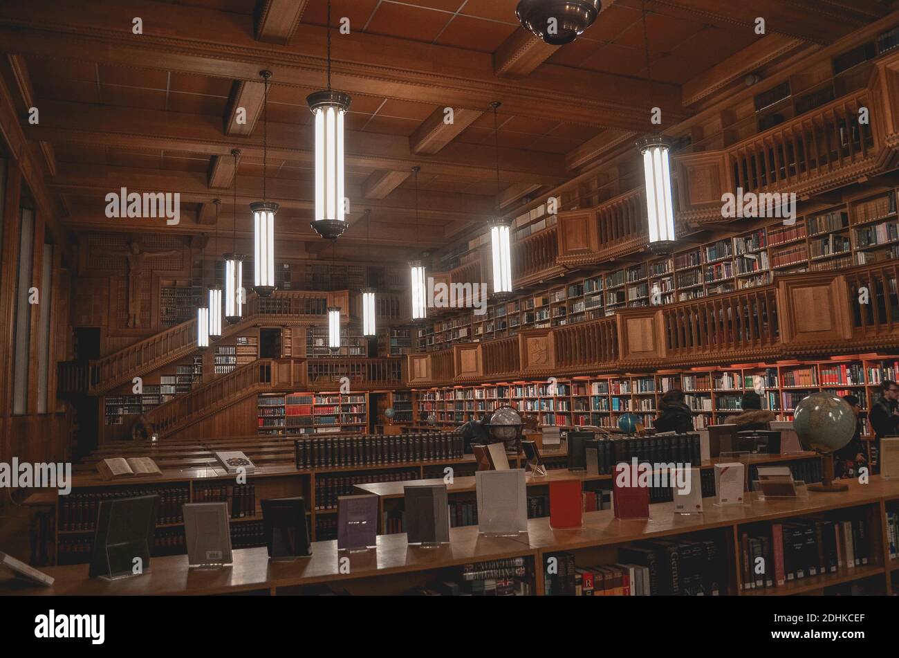 LEUVEN, BELGIUM - Nov 24, 2019: Library of the University of Leuven ...