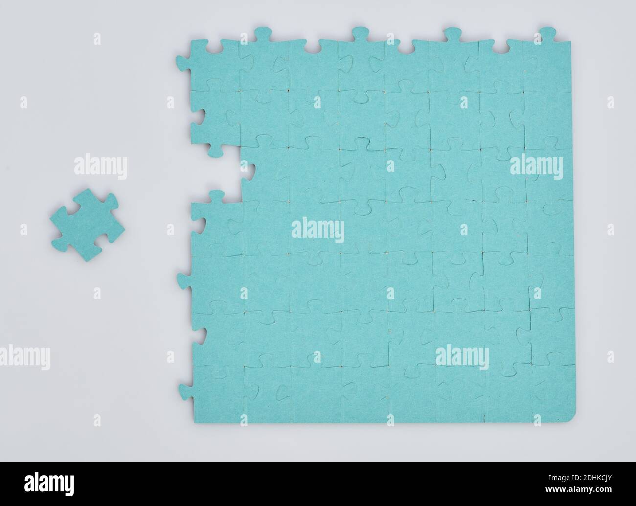 Missing puzzle link theme. Assembled jigsaw abstract background Stock ...