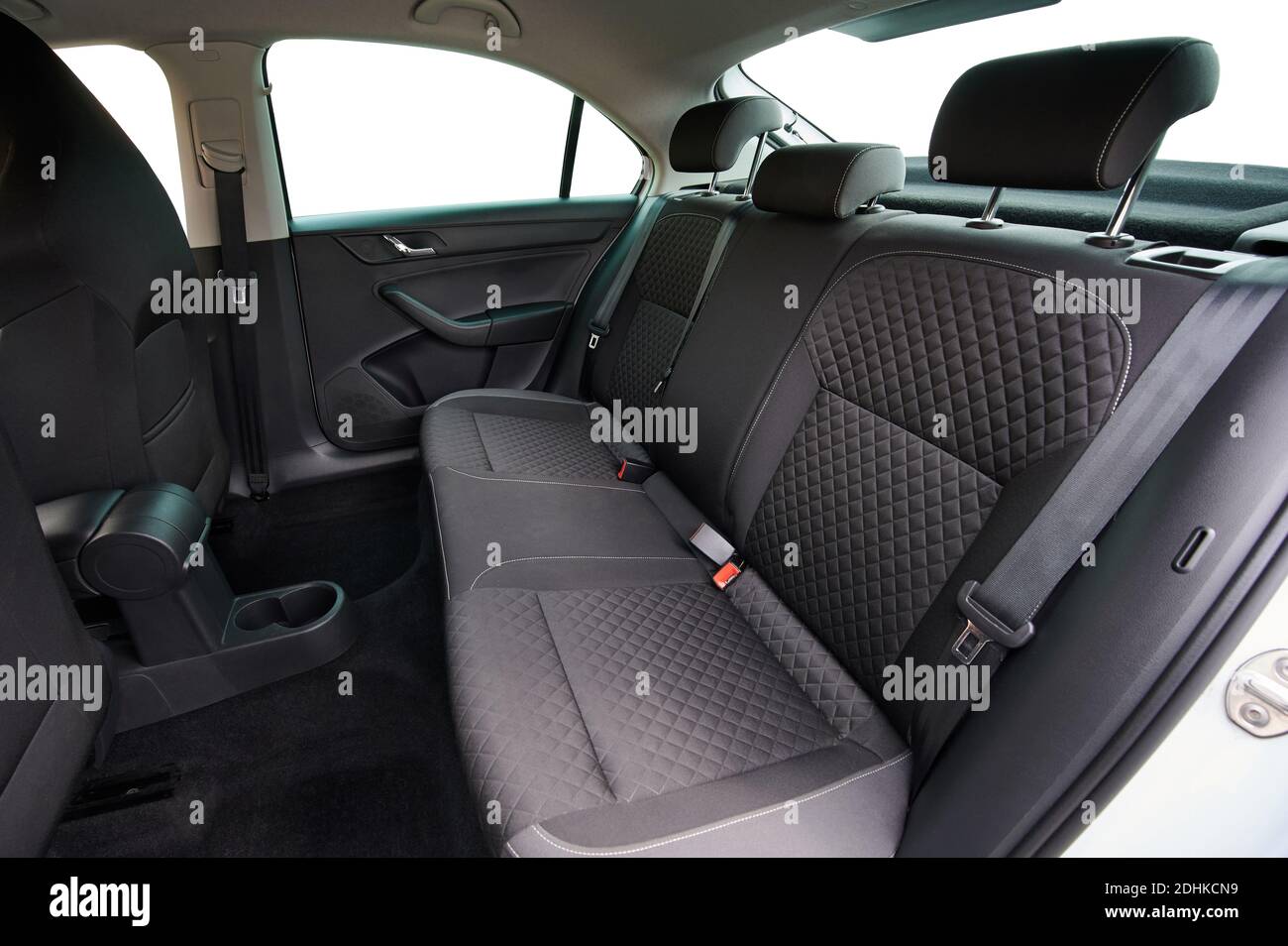 Space in car back seat with nobody isolated windows Stock Photo - Alamy