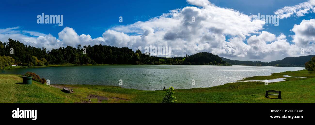 Furnas Lake in São Miguel, Azores Stock Photo - Alamy