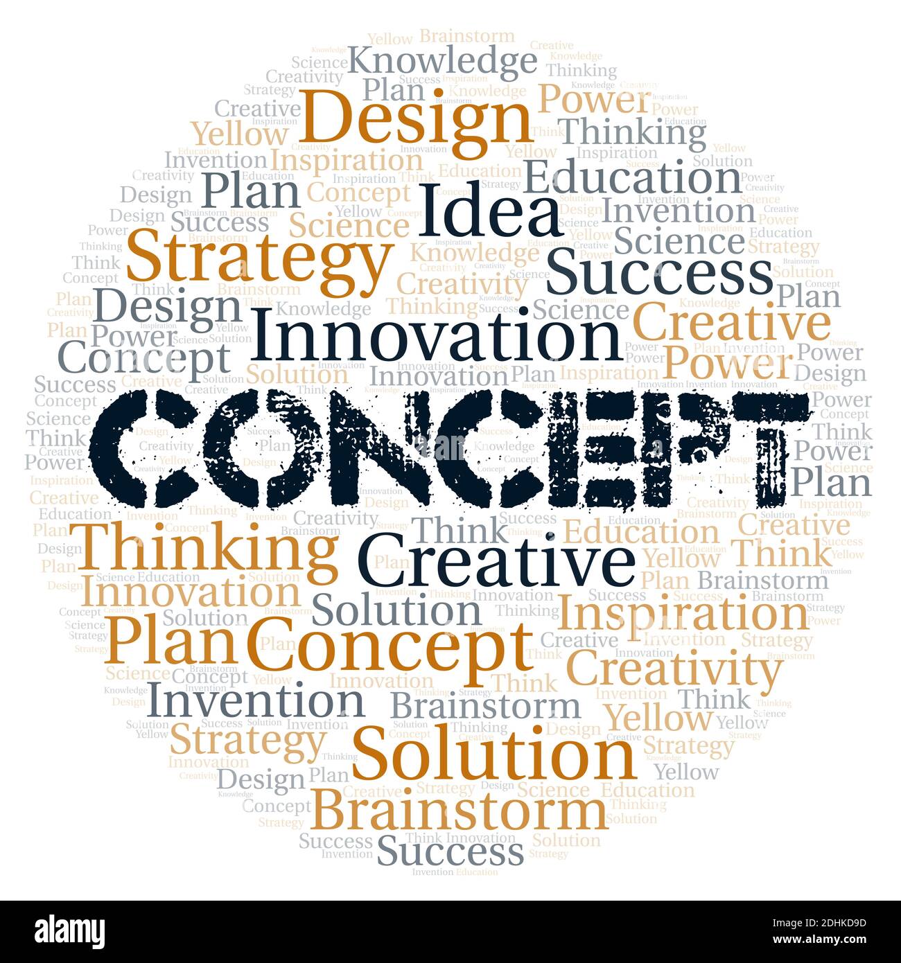 Concept typography word cloud create with text only Stock Photo - Alamy
