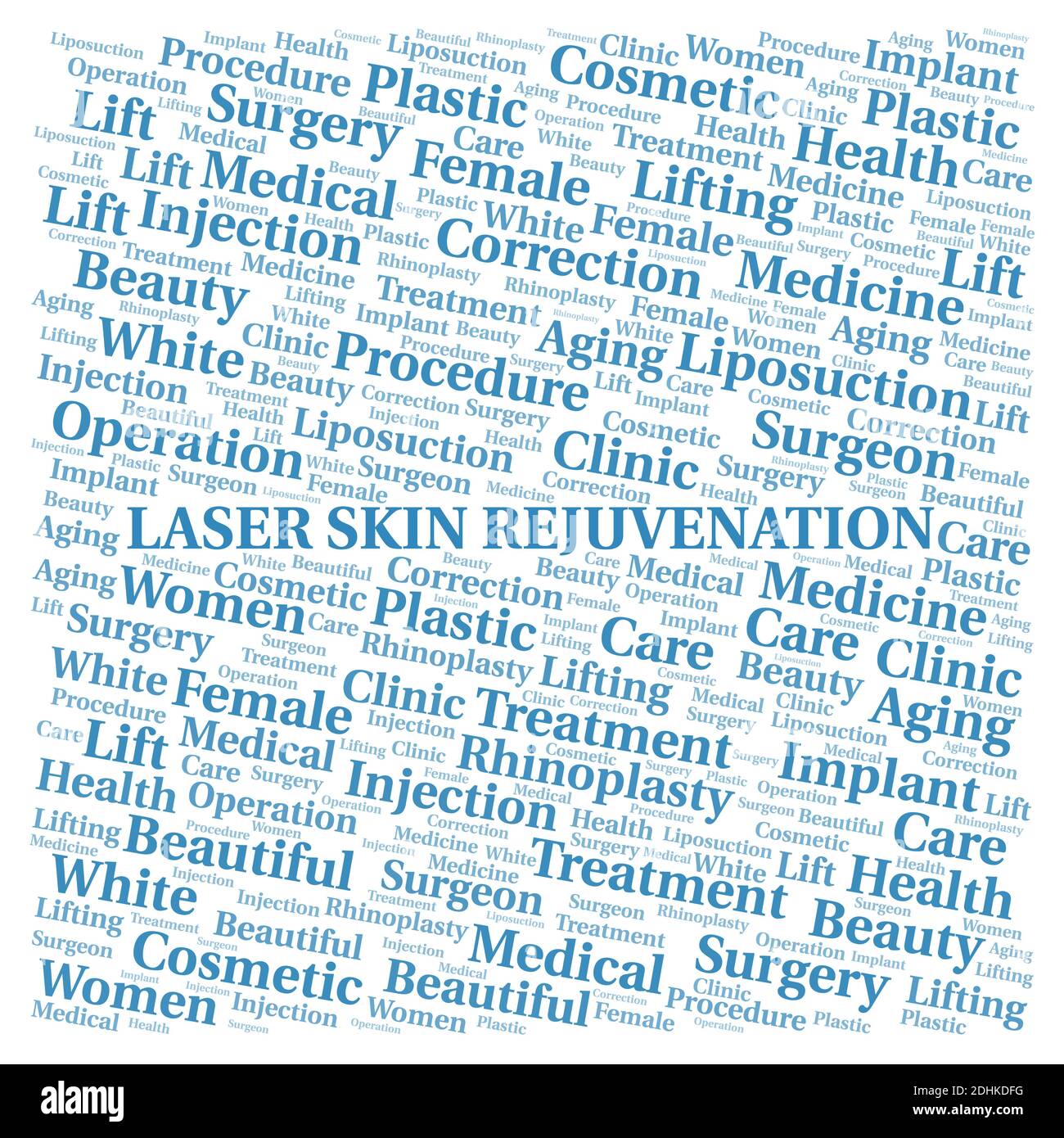 Laser Skin Rejuvenation typography word cloud create with text only ...
