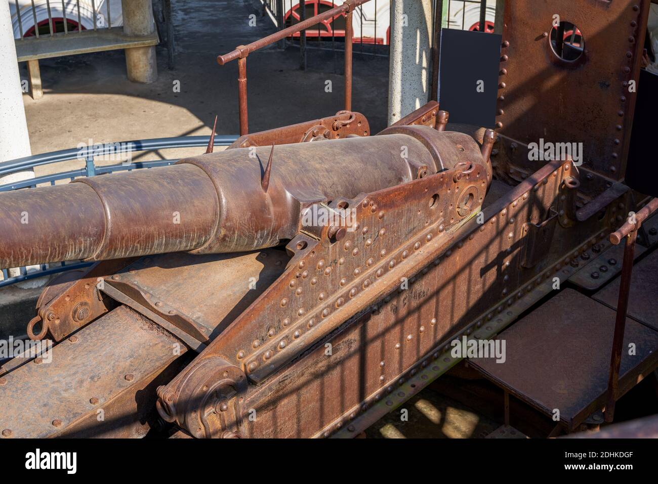 A close-up of an artillery from the Qing Dynasty in China Stock Photo ...