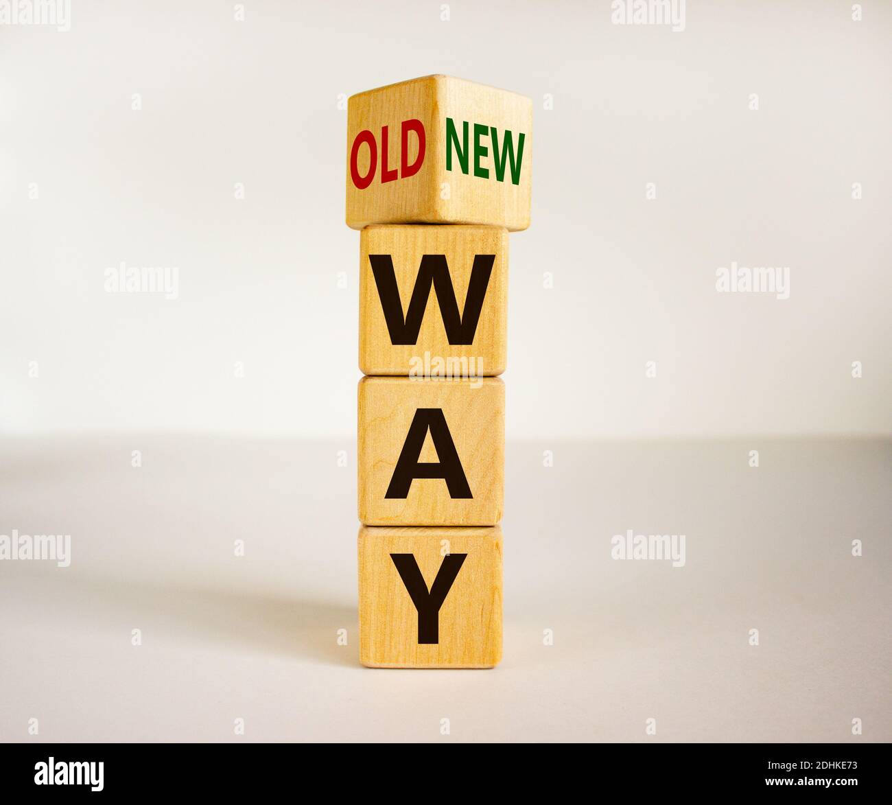 Old vs new way symbol. Turned a cube and changed words 'old way' to ...