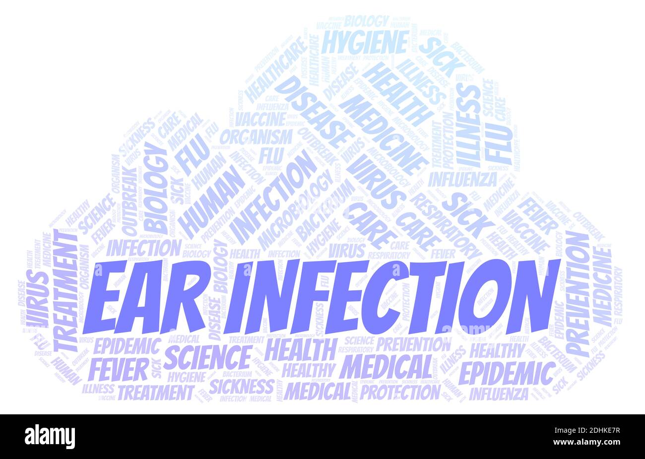 Ear Infection typography word cloud create with text only Stock Photo ...