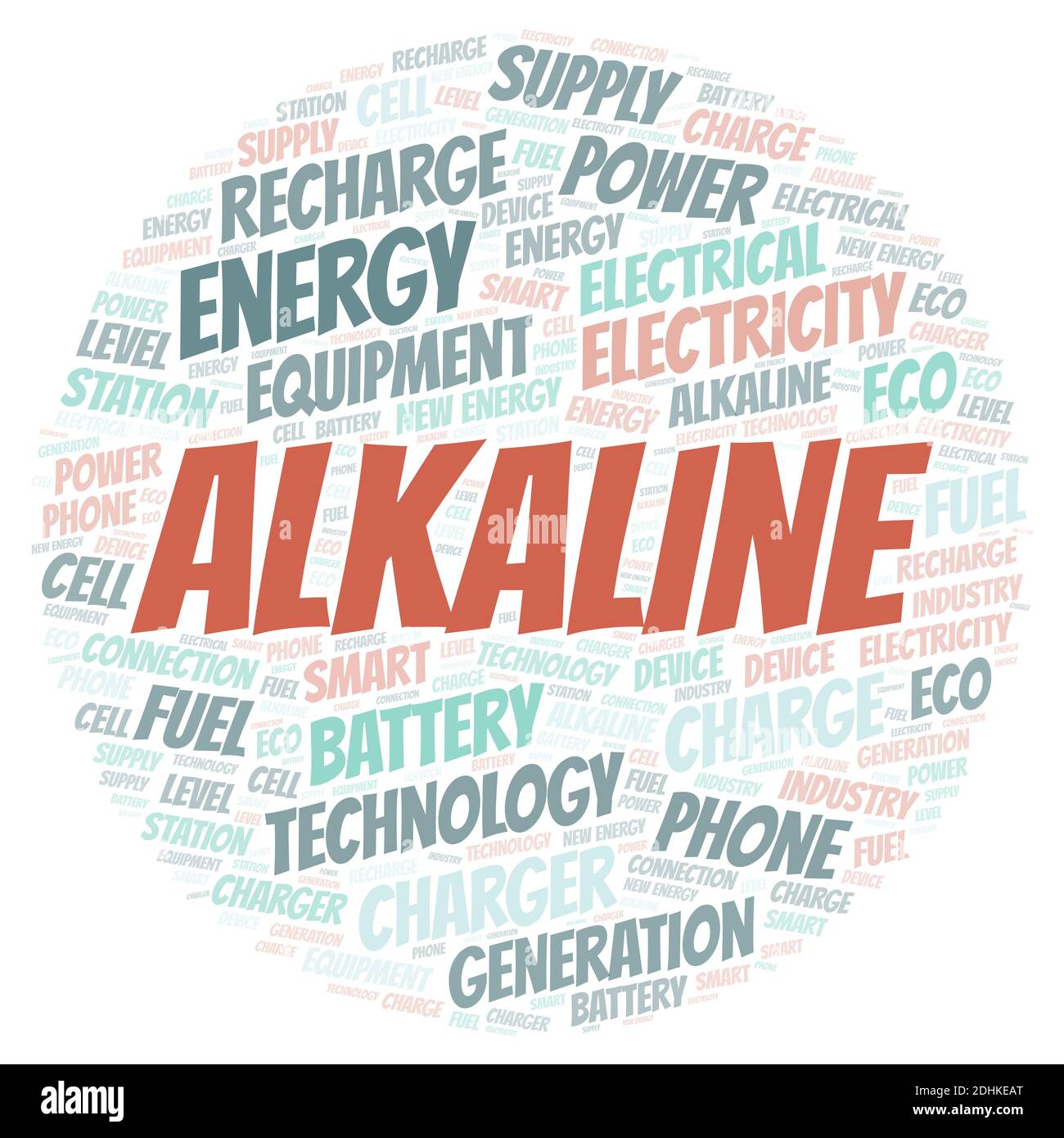 Alkaline typography word cloud create with text only Stock Photo - Alamy