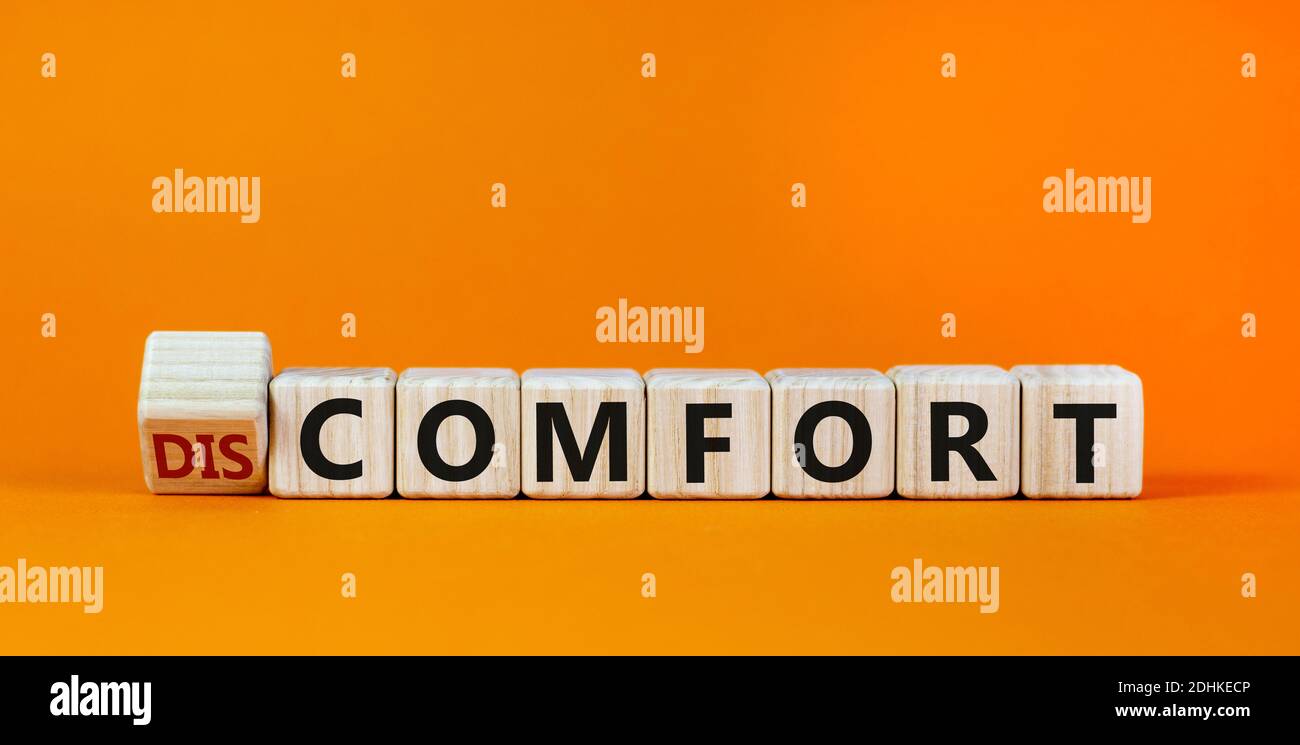 From discomfort to comfort symbol. Turned a cube and changed the word ...