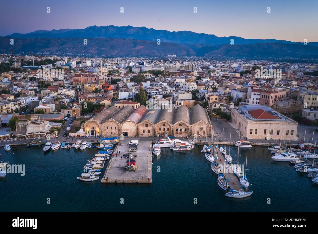 Amazing and Picturesque Old Center of Chania Cityscape with Ancient ...