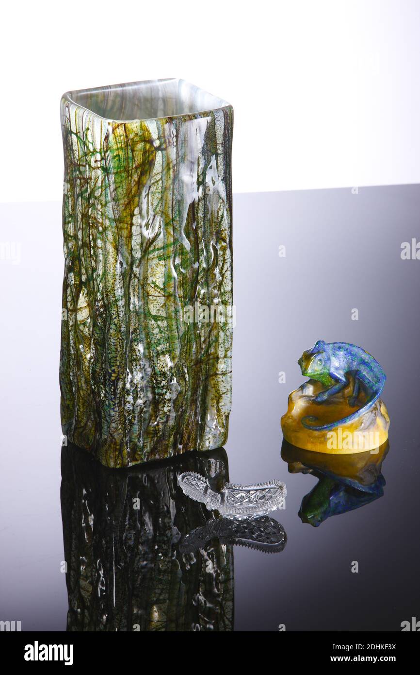 British Glass Foundation Glass collection Stock Photo - Alamy