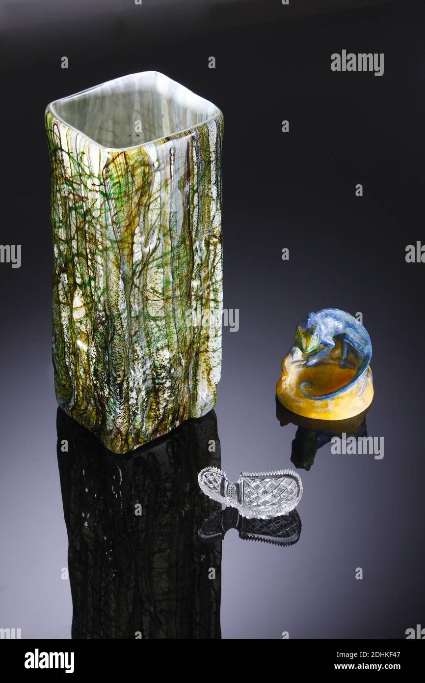 British Glass Foundation Glass collection Stock Photo - Alamy