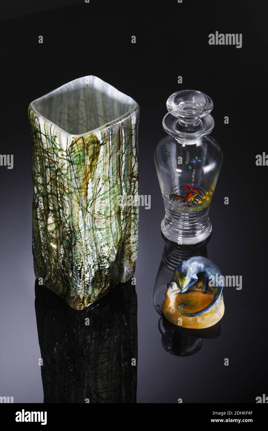 British Glass Foundation Glass collection Stock Photo - Alamy