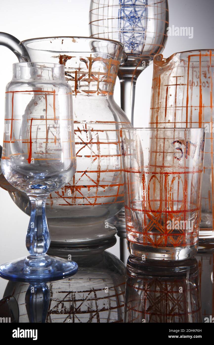 British Glass Foundation Glass collection Stock Photo - Alamy