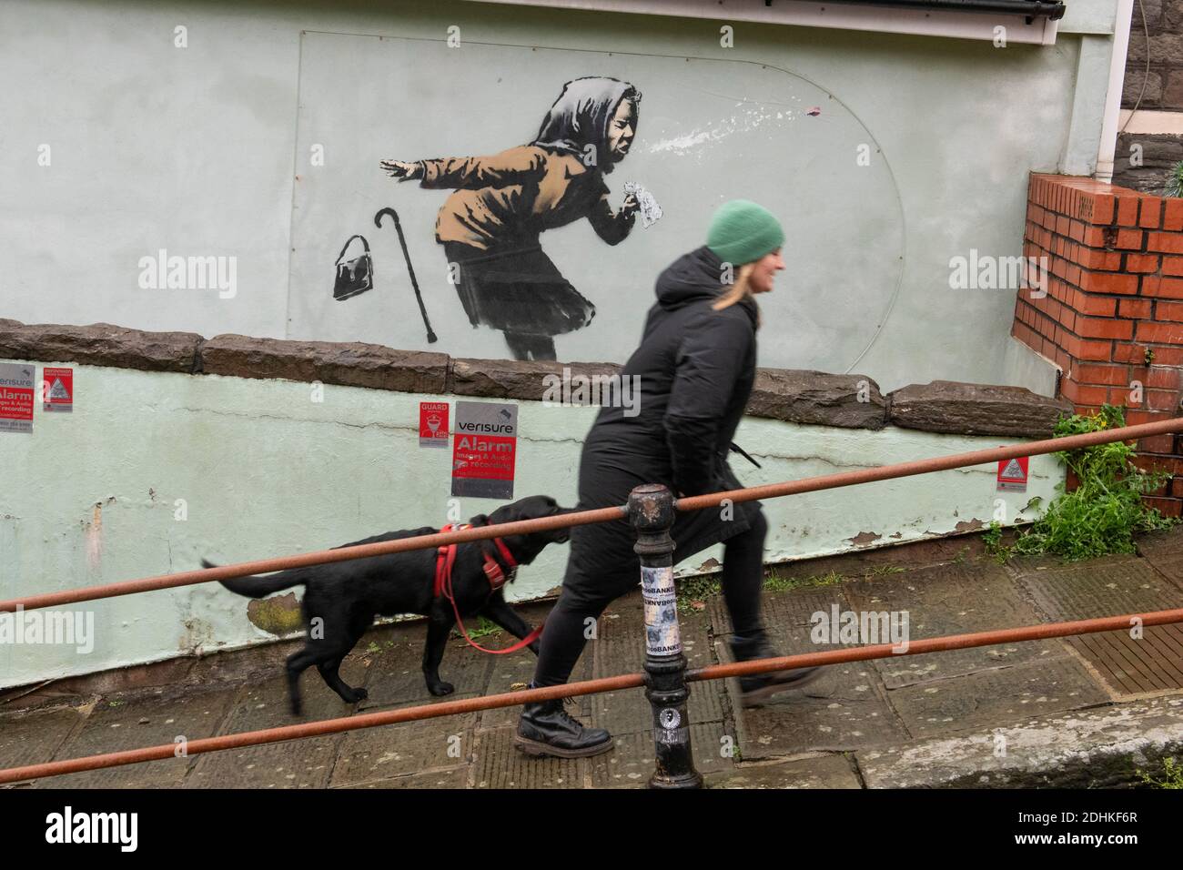 New Banksy art work called 'Aachoo!!' of a sneezing elderly woman ...