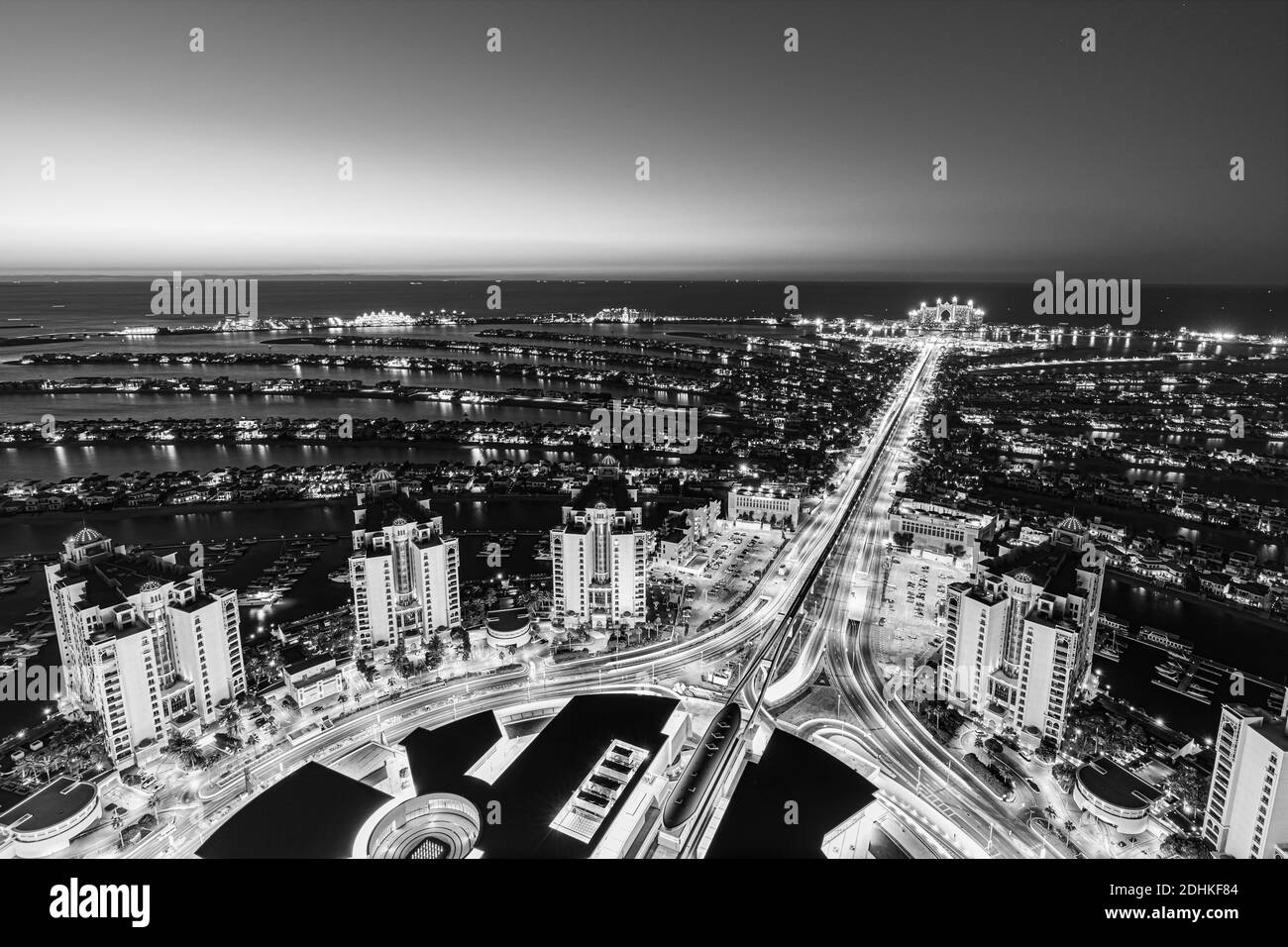 Dubai city center view at sunrise, United Arab Emirate Stock Photo - Alamy