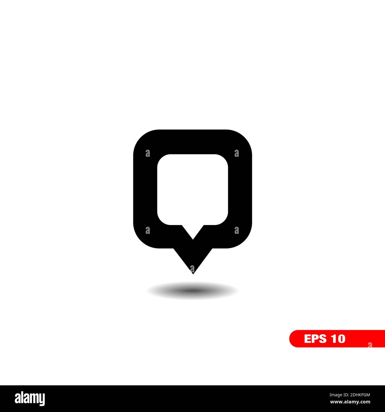 Square Location Icon Symbol. Square Location Icon Vector Stock Vector ...