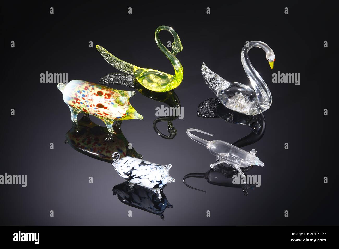 British Glass Foundation Glass collection Stock Photo - Alamy
