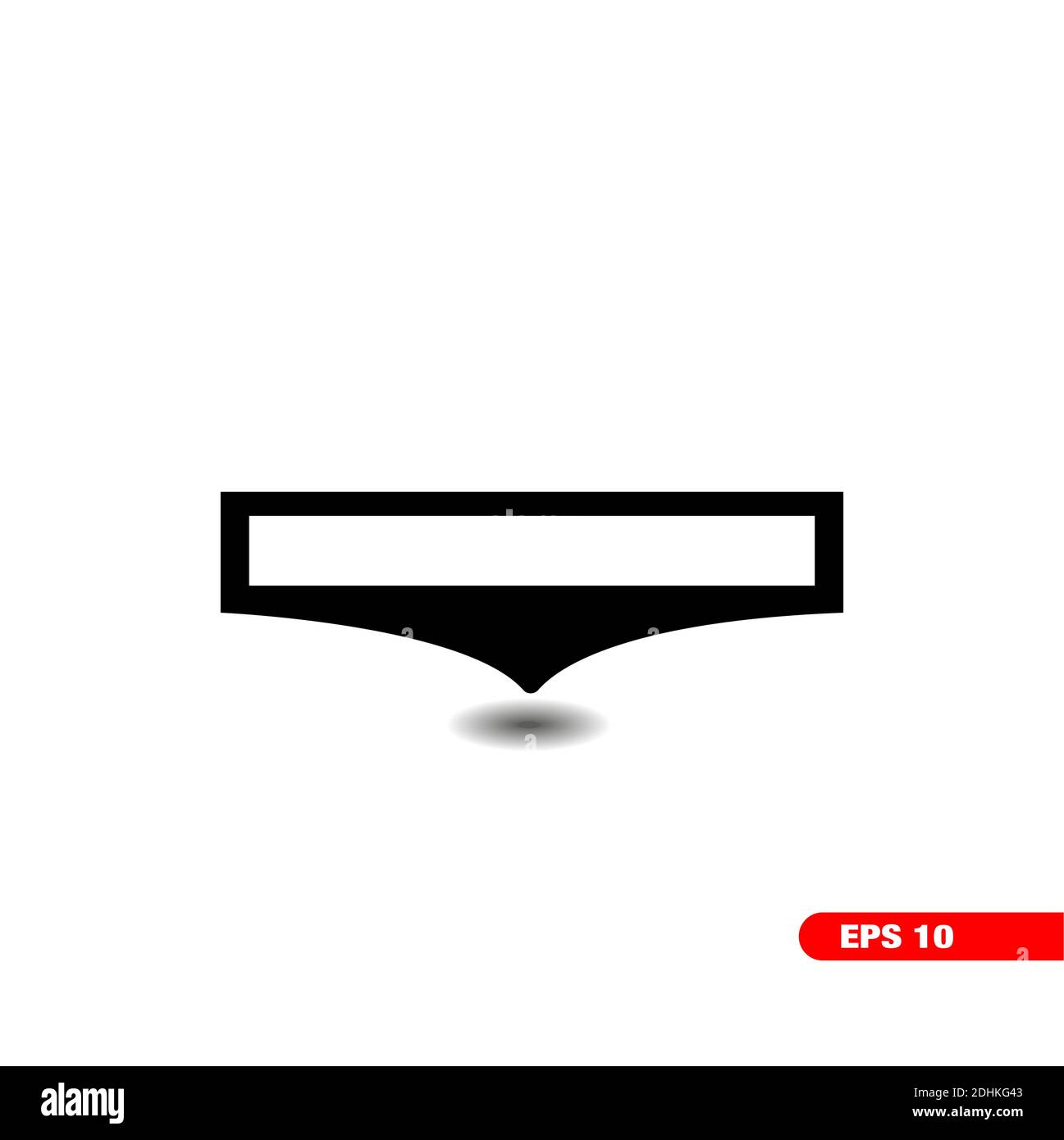 Location Symbol with Name Plate Shape. Name Plate Location Icon Stock ...