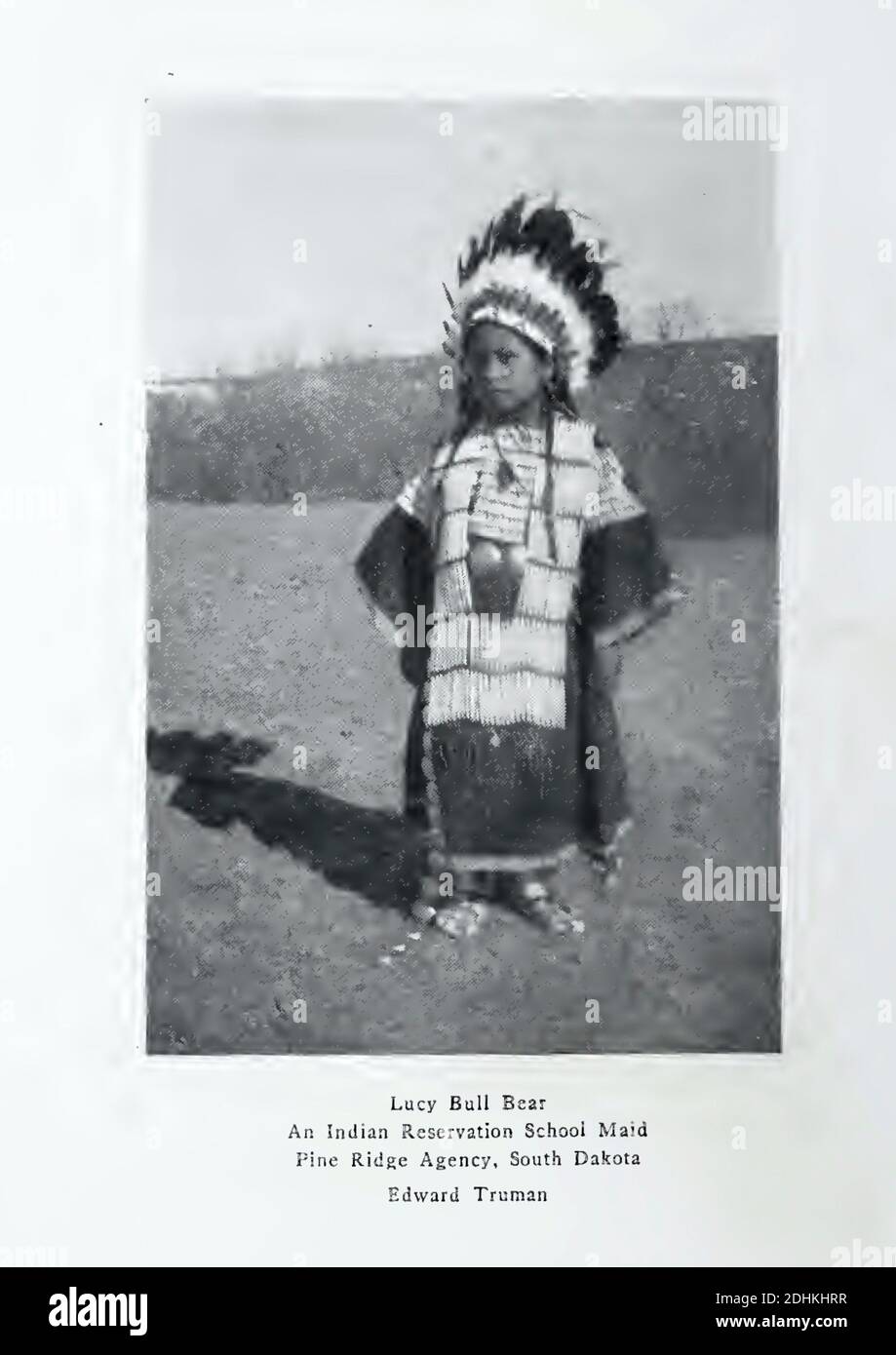 Edward Truman photograph of Lucy Bull Bear at the Pine Ridge ...