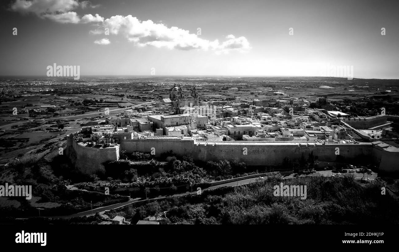 The famous medieval hilltop village of Medina in Malta Stock Photo - Alamy