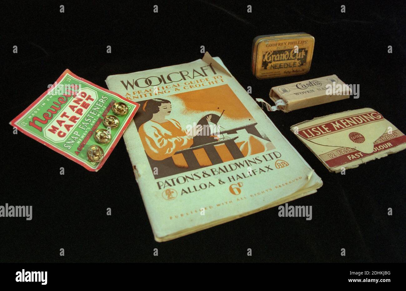 Knitting instructions and sewing ephemera. Memorabilia from the past ...