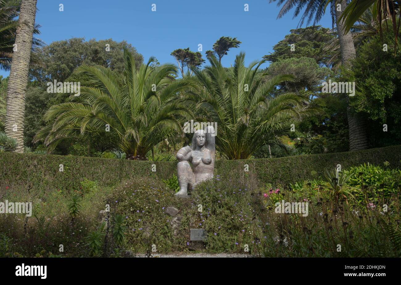 Marble Statue of Earth Mother Gaia by David Wynne in the Abbey Garden ...