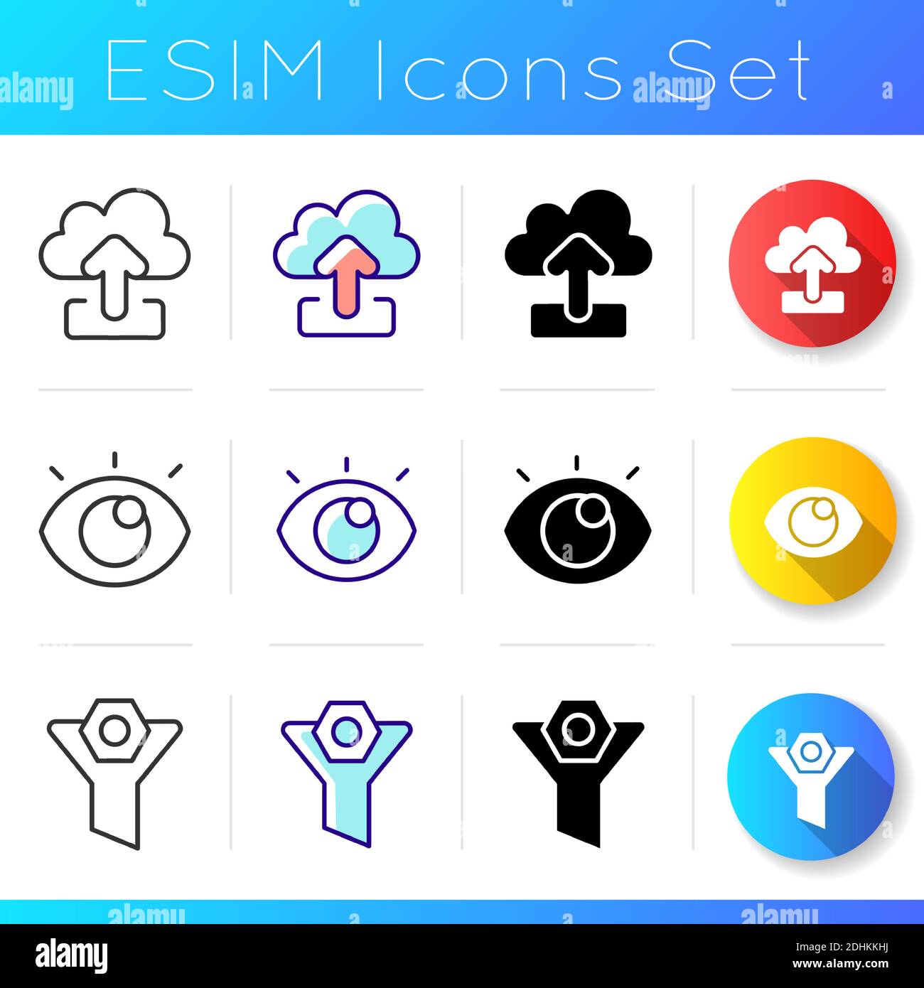 Modern interface icons set Stock Vector Image & Art - Alamy