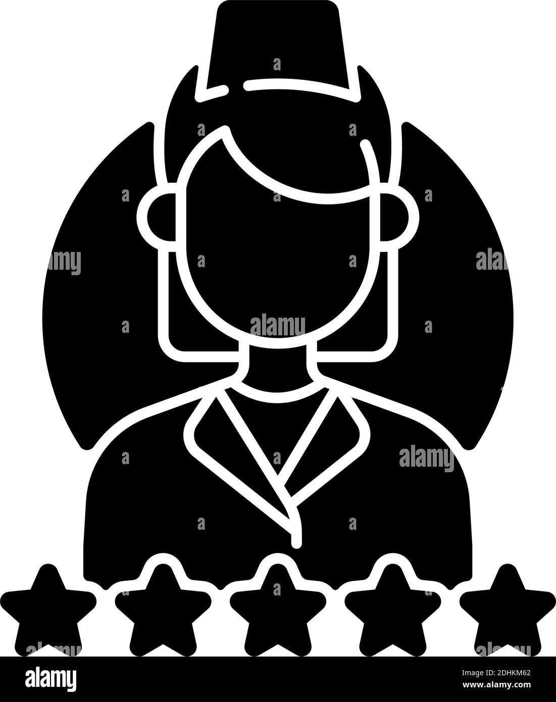 Review doctor black glyph icon Stock Vector Image & Art - Alamy