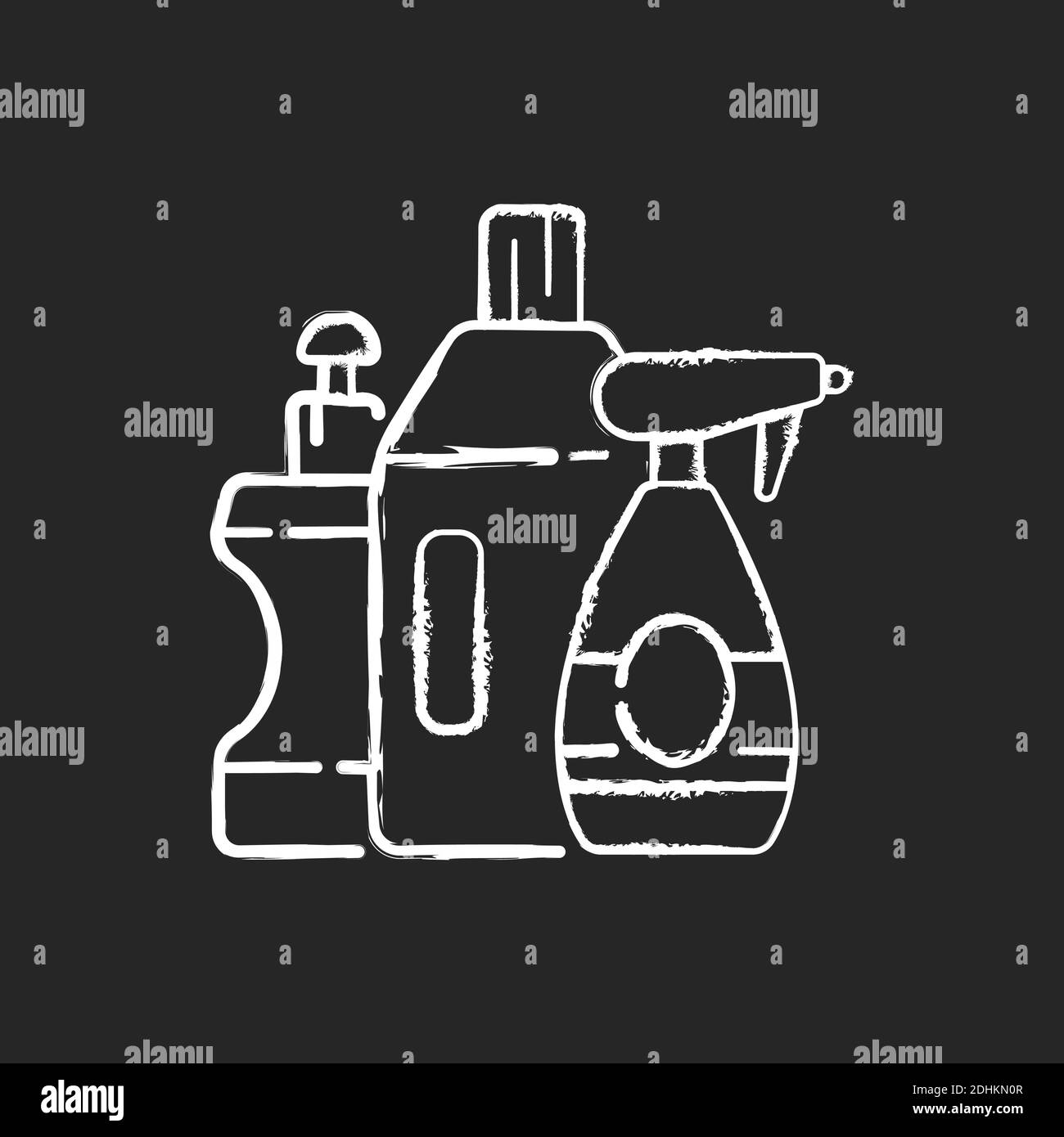 White bottle cleaning products Black and White Stock Photos & Images ...
