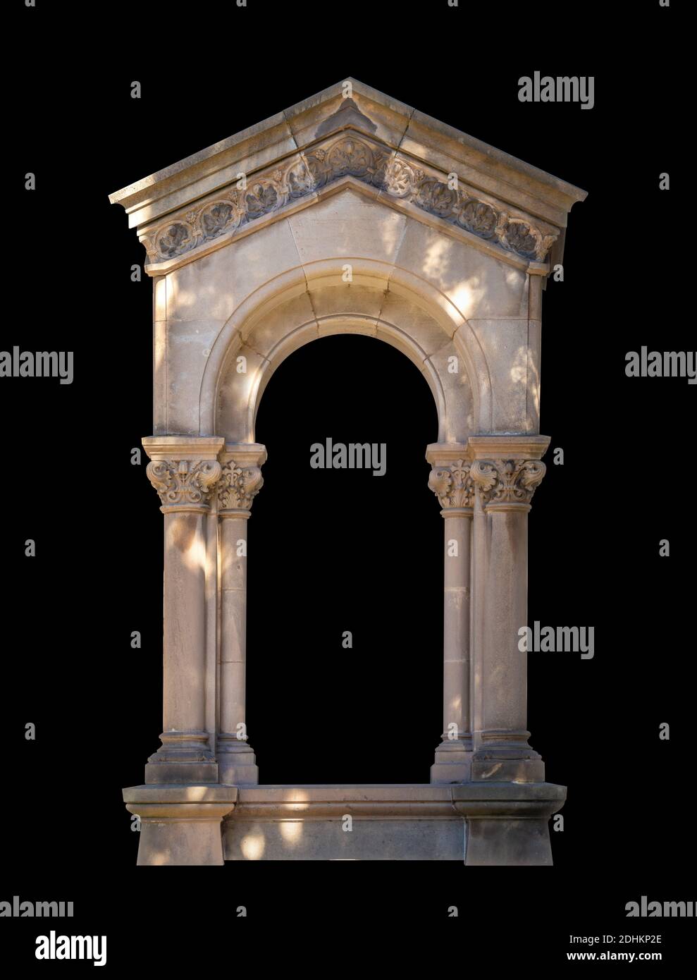 Elements of architectural decorations of buildings, doorways and arches ...