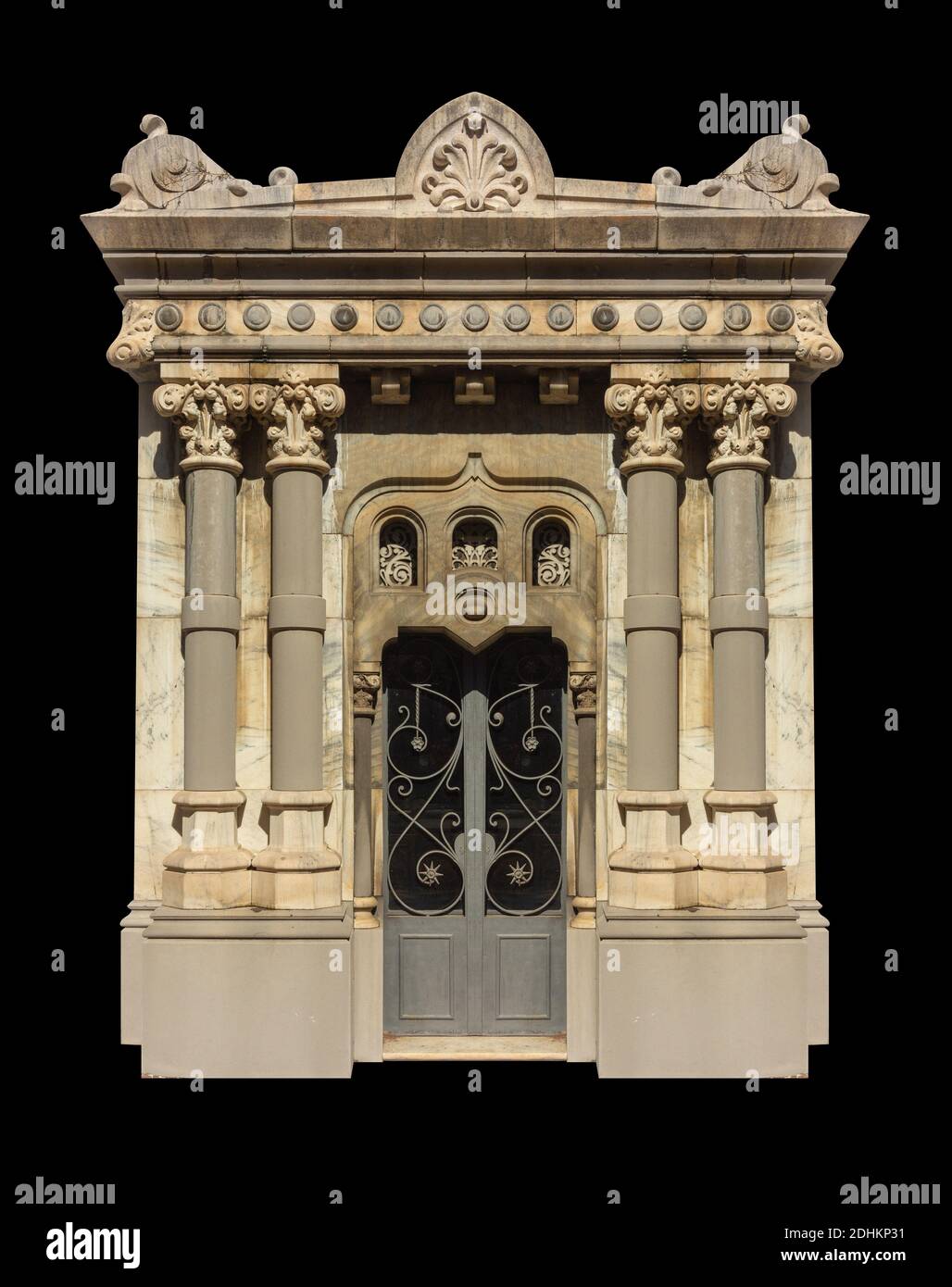 elements of architectural decorations of buildings, doors, gates and ...