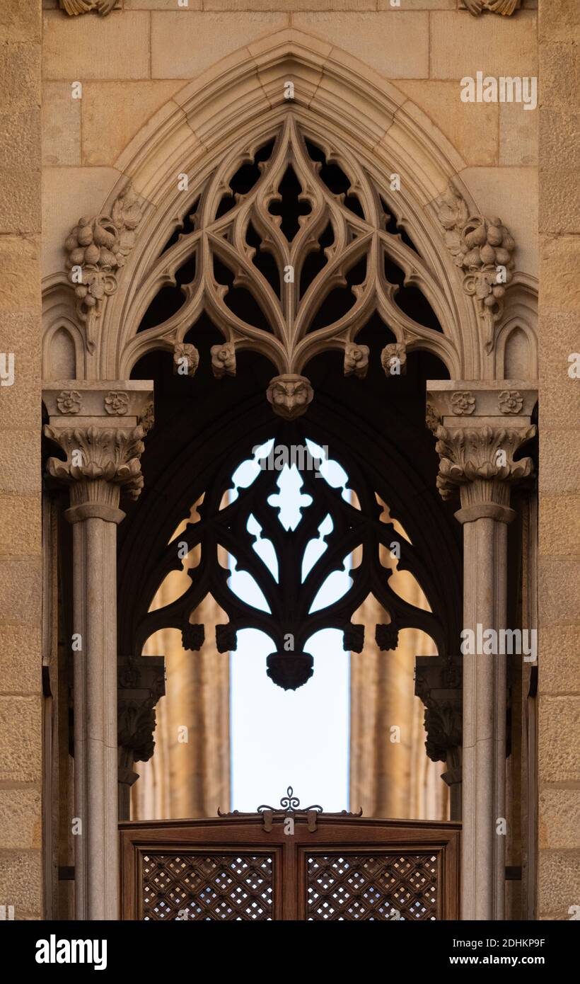 Elements of architectural decorations of buildings, arches and columns ...