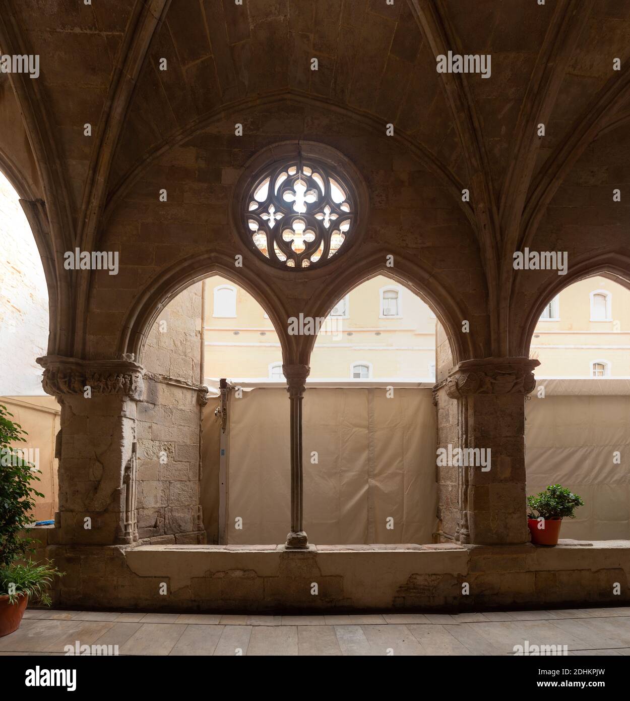 Elements of architectural decorations of buildings, arches and columns ...
