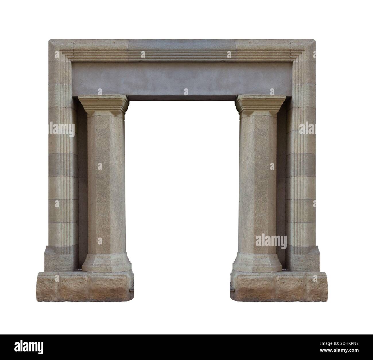 Elements of architecture of buildings, ancient arches, columns, windows ...