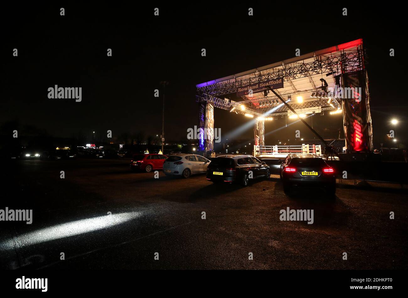 General view before the Drive-In Boxing event at the FlyDSA Arena ...