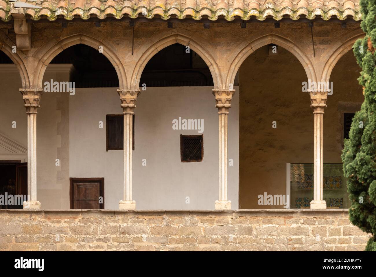 Elements of architectural decorations of buildings, arches and columns ...