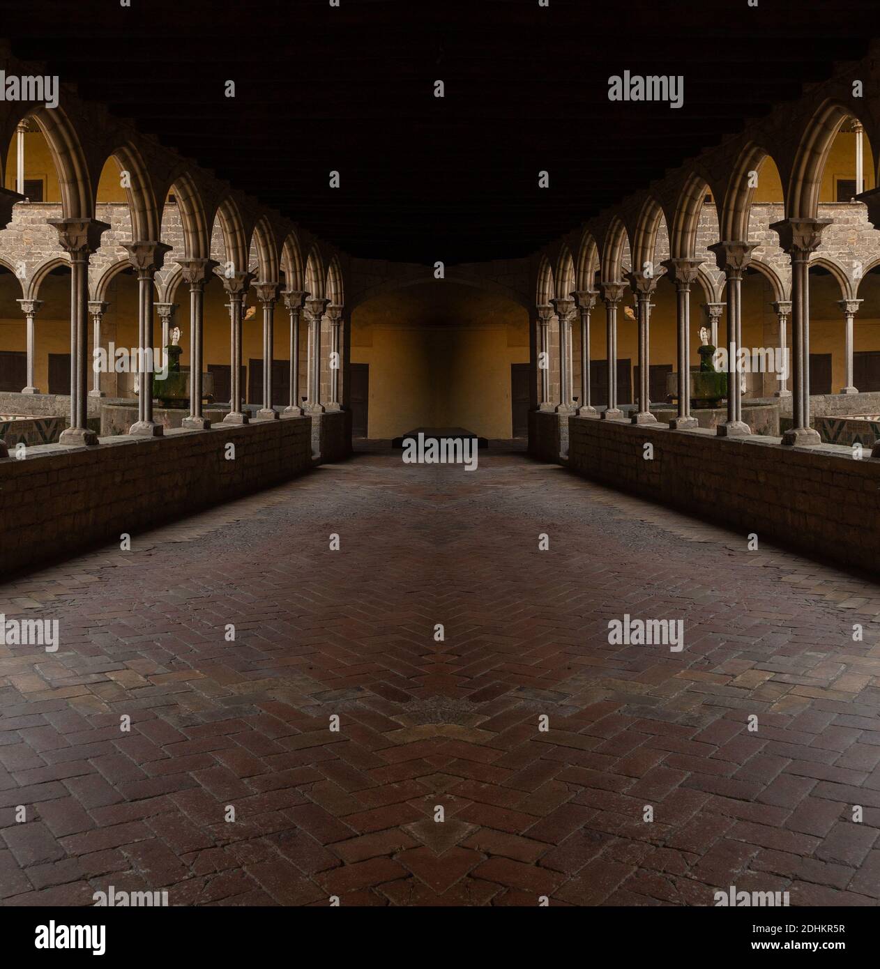 Elements of architectural decorations of buildings, arches and columns ...