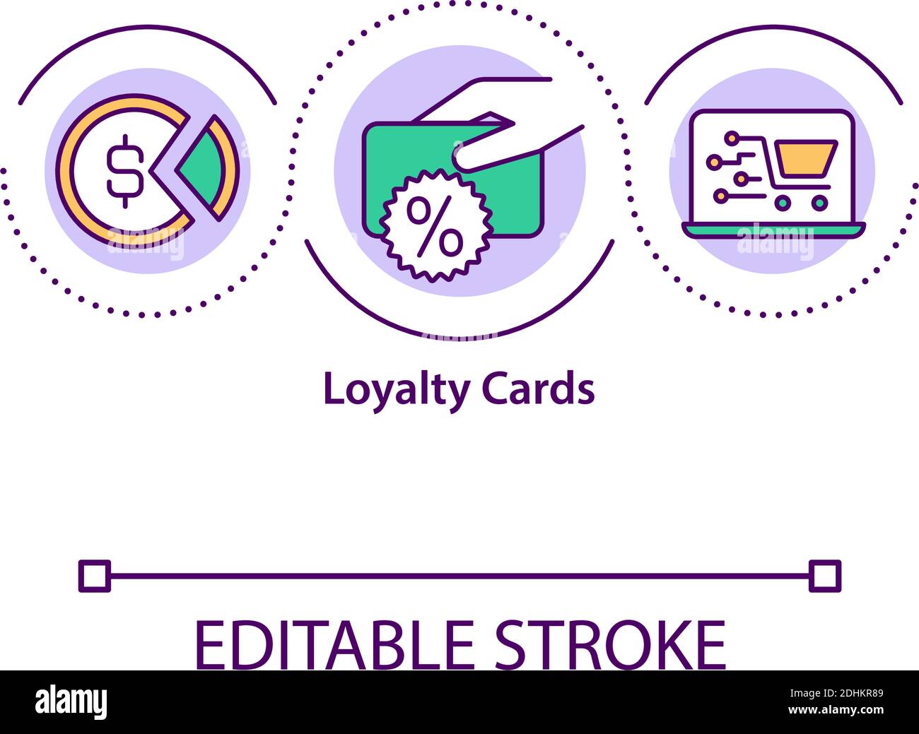 Loyalty cards concept icon Stock Vector Image & Art - Alamy