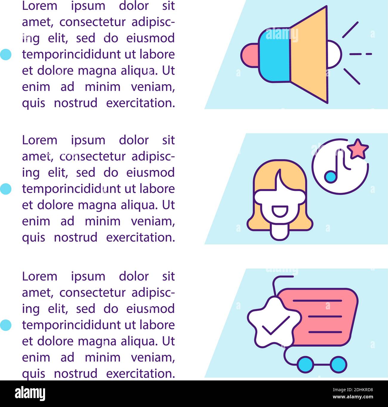 Marketing promotion for customers concept icon with text Stock Vector ...