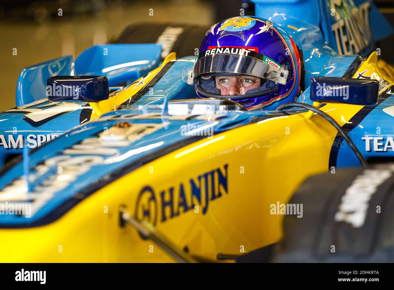 ALONSO Fernando (spa) driving his former Renault R25 of 2005, during ...