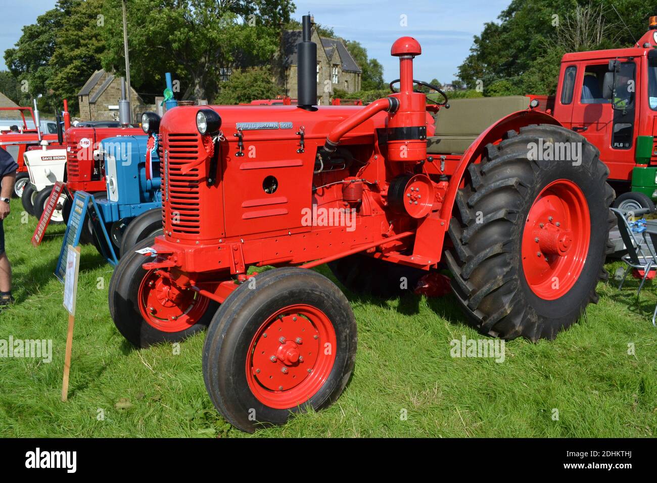 Old Red Tractor - Farm Machinery - Country Show - Danby Yorkshire - UK ...