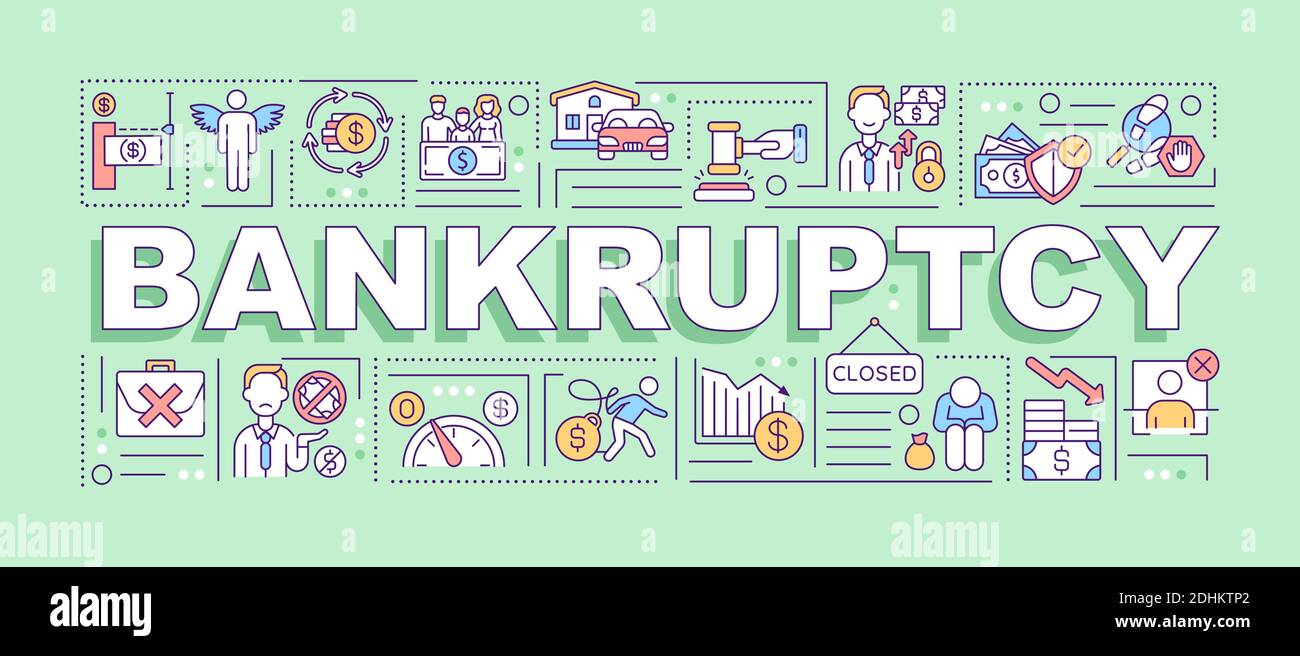 Bankruptcy word Stock Vector Images - Alamy