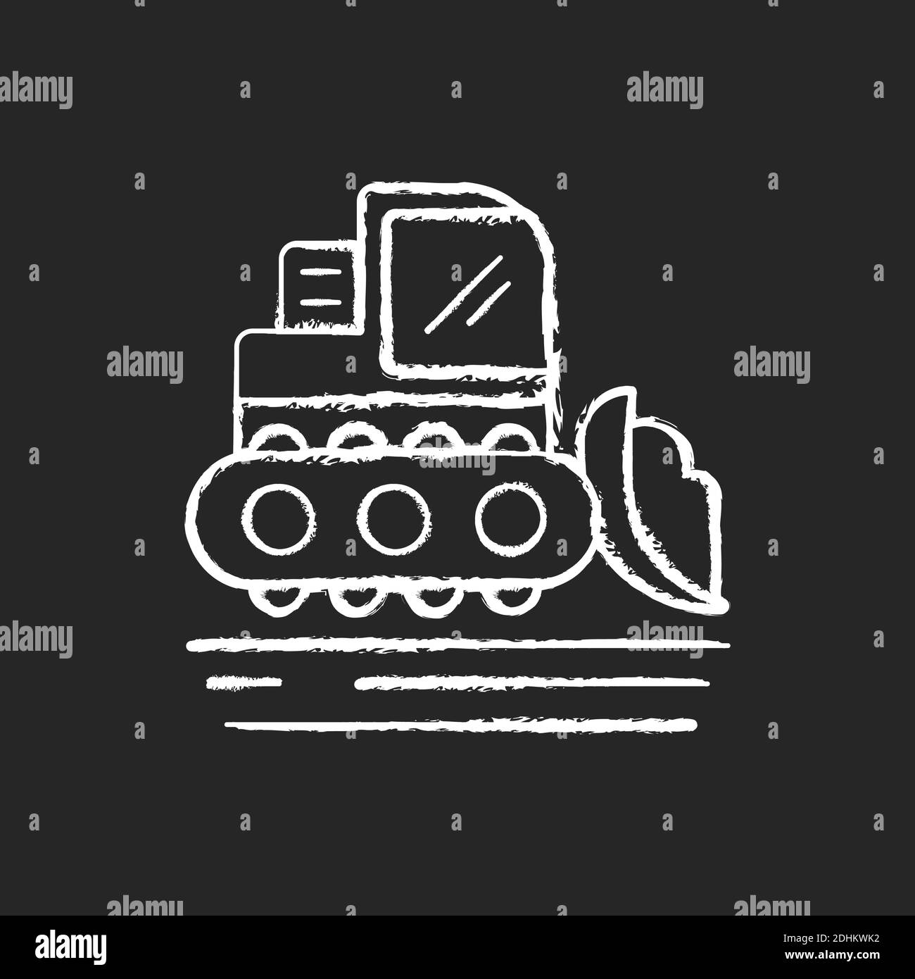 Snow grooming chalk white icon on black background Stock Vector Image ...