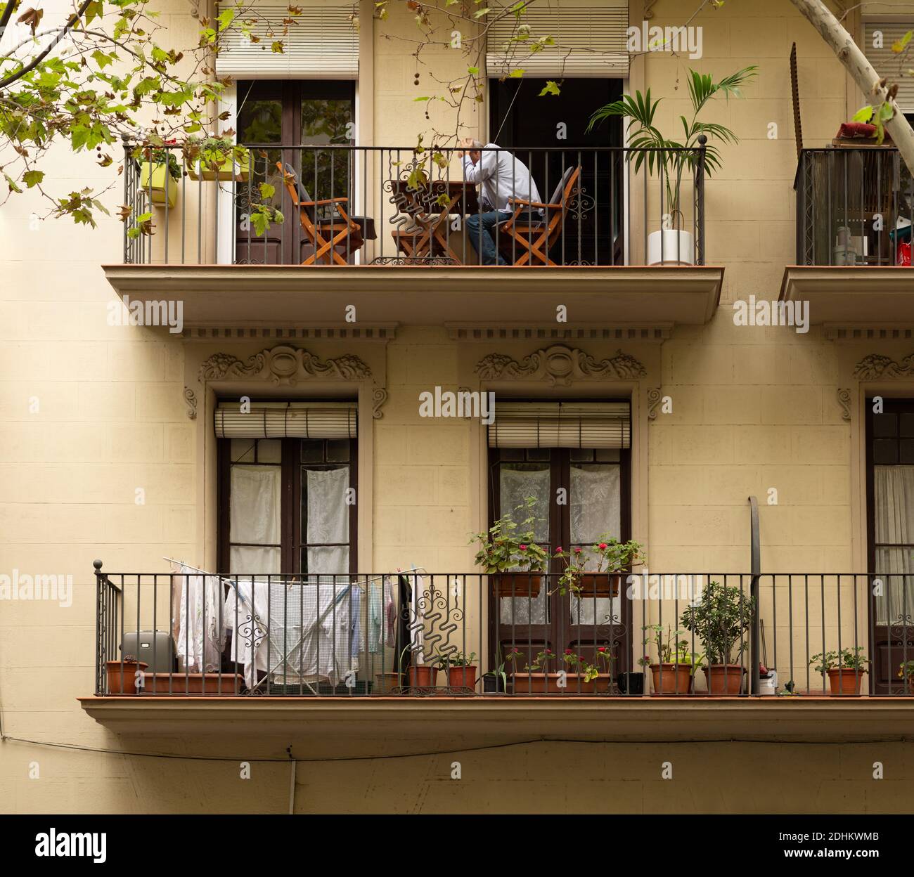 Elements of architectural decorations of buildings, balconies and ...