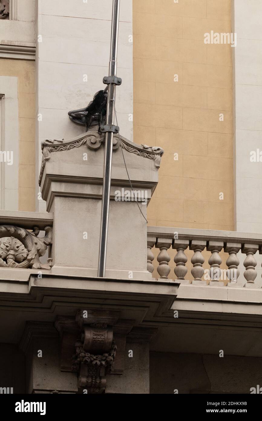 Elements of architectural decorations of buildings, a beam under the ...